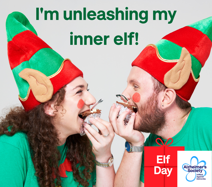 Elf Day badge | Alzheimer's Society